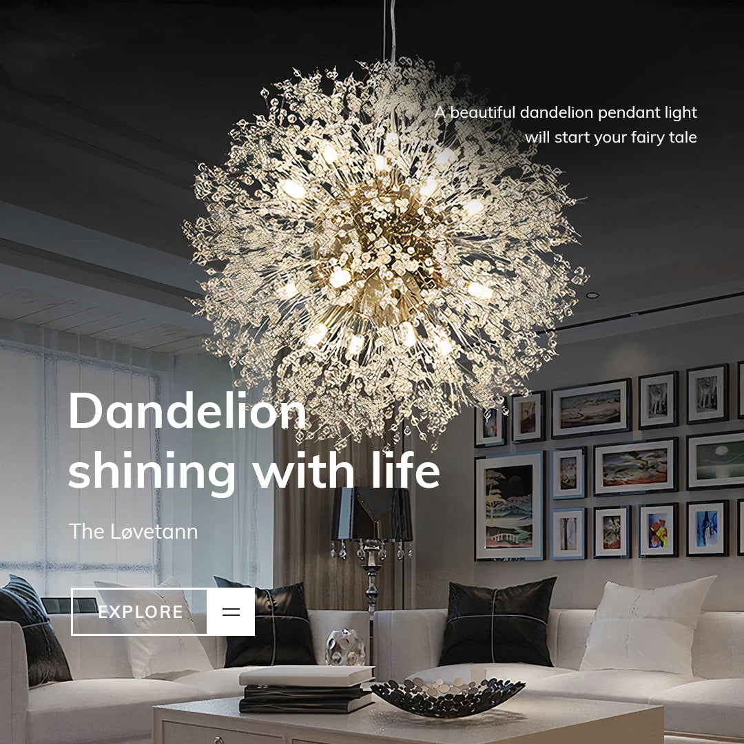 Lunara Inverted Dandelion Pendant Ceiling Light Edition – petprovac