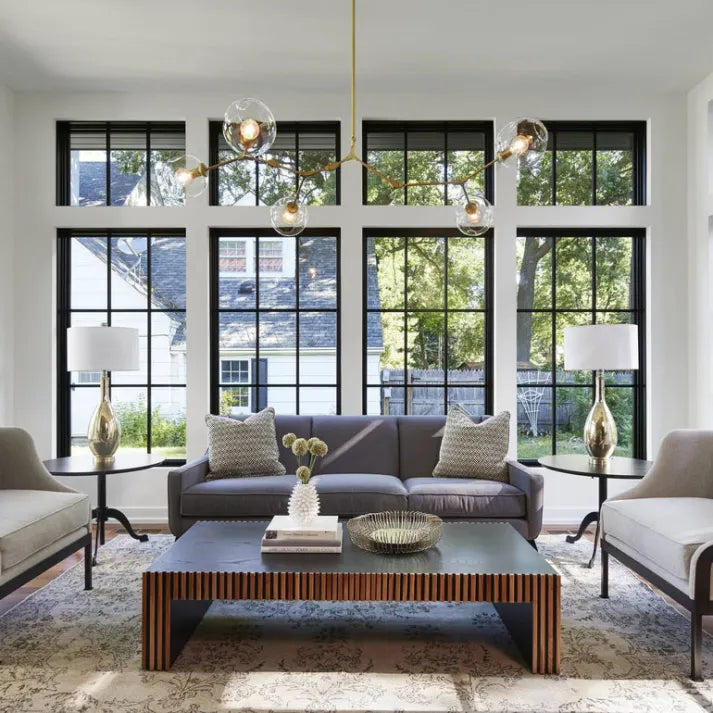 Lámpara Colgante de Burbujas de Vidrio LustraNova con Brazos Ramificad ...