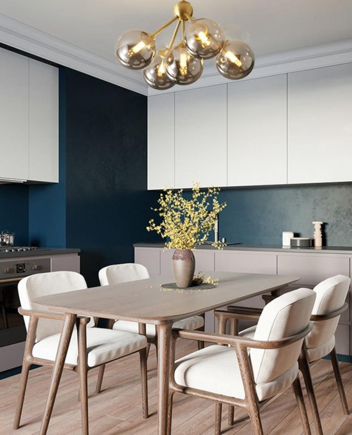 Aurora Stylish Modern Copper Dining Room Chandelier Light – petprovac