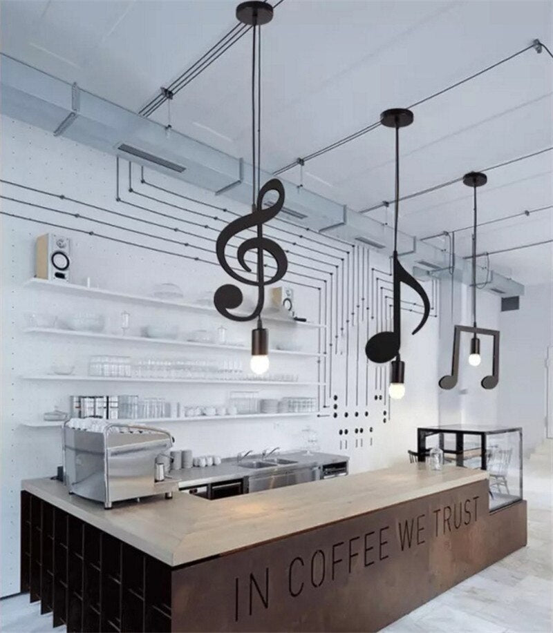 Auralis Music Note Pendant Light Modern Nordic Design – petprovac
