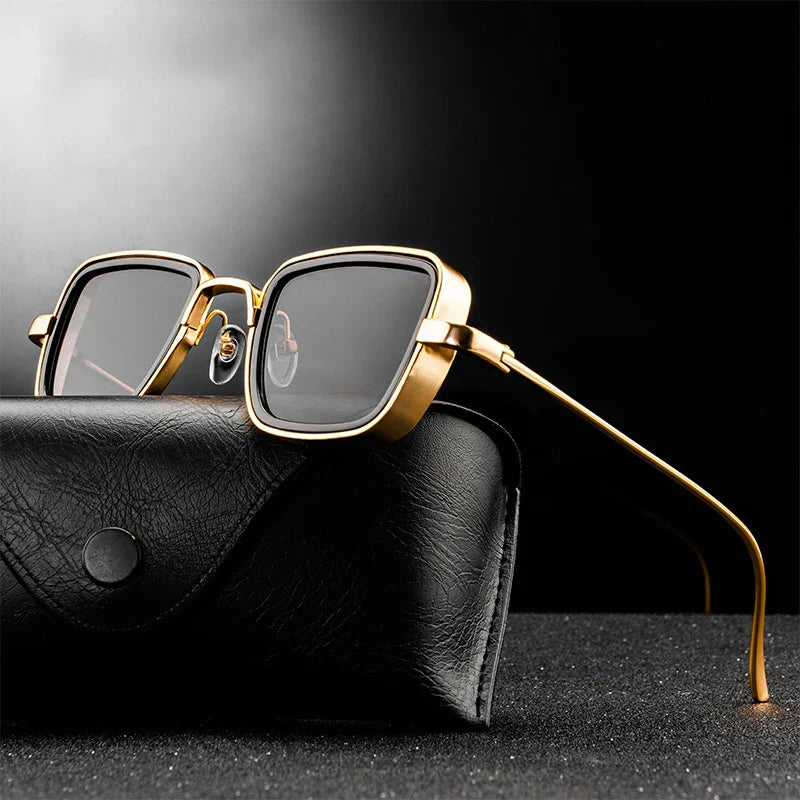 Velorum Steampunk Polarized Sunglasses Metal Frame 50mm Lenses 145mm T ...