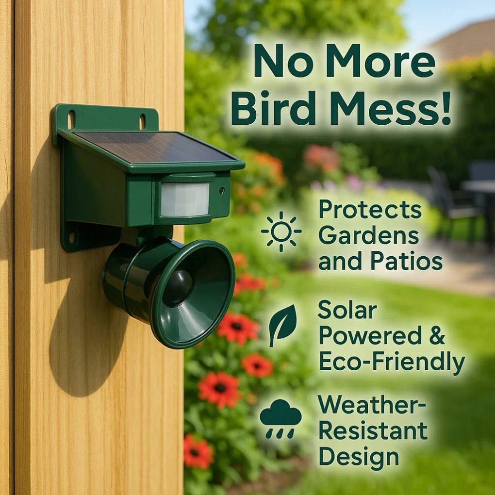 Motion Sensor Bird Deterrent For Crows And Gardeners Scarer – petprovac