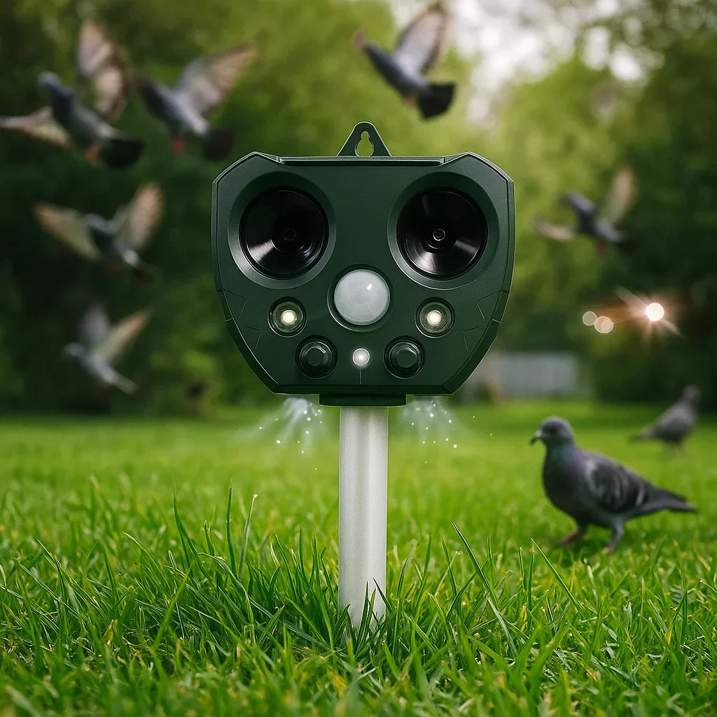 GardenSentinel Ultrasonic Outdoor Bird And Pest Defender – petprovac