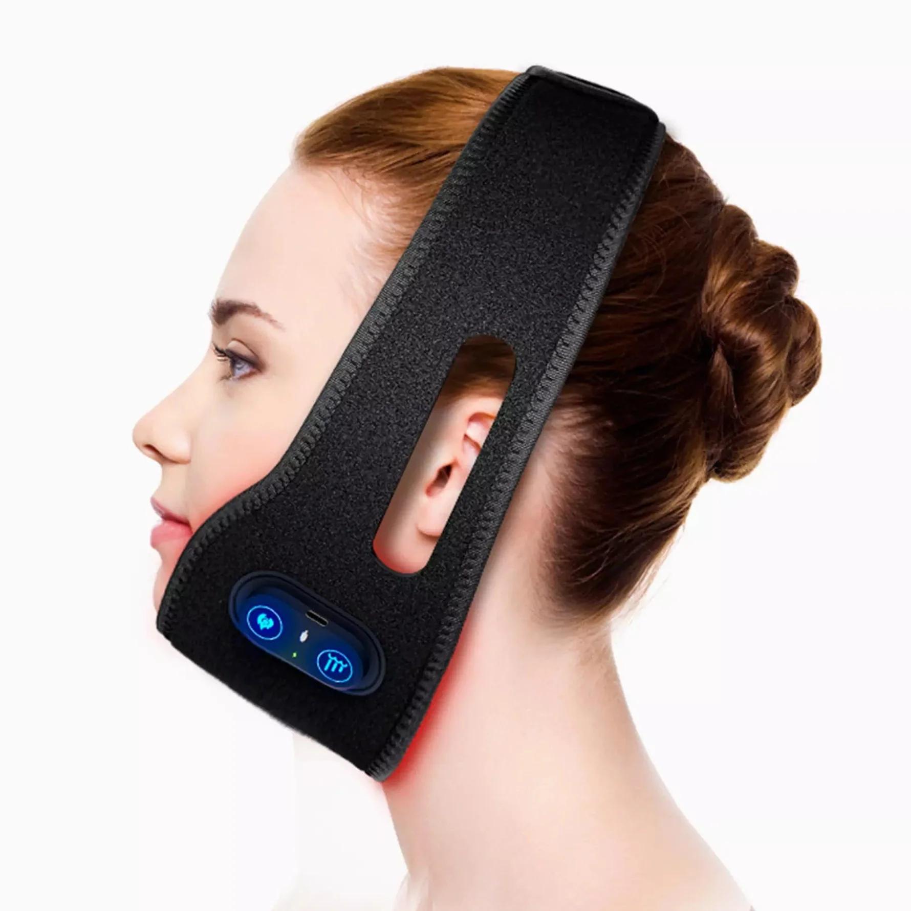 LyraContour Red Light Belt for Jawline Contouring 660nm Red and 850nm ...