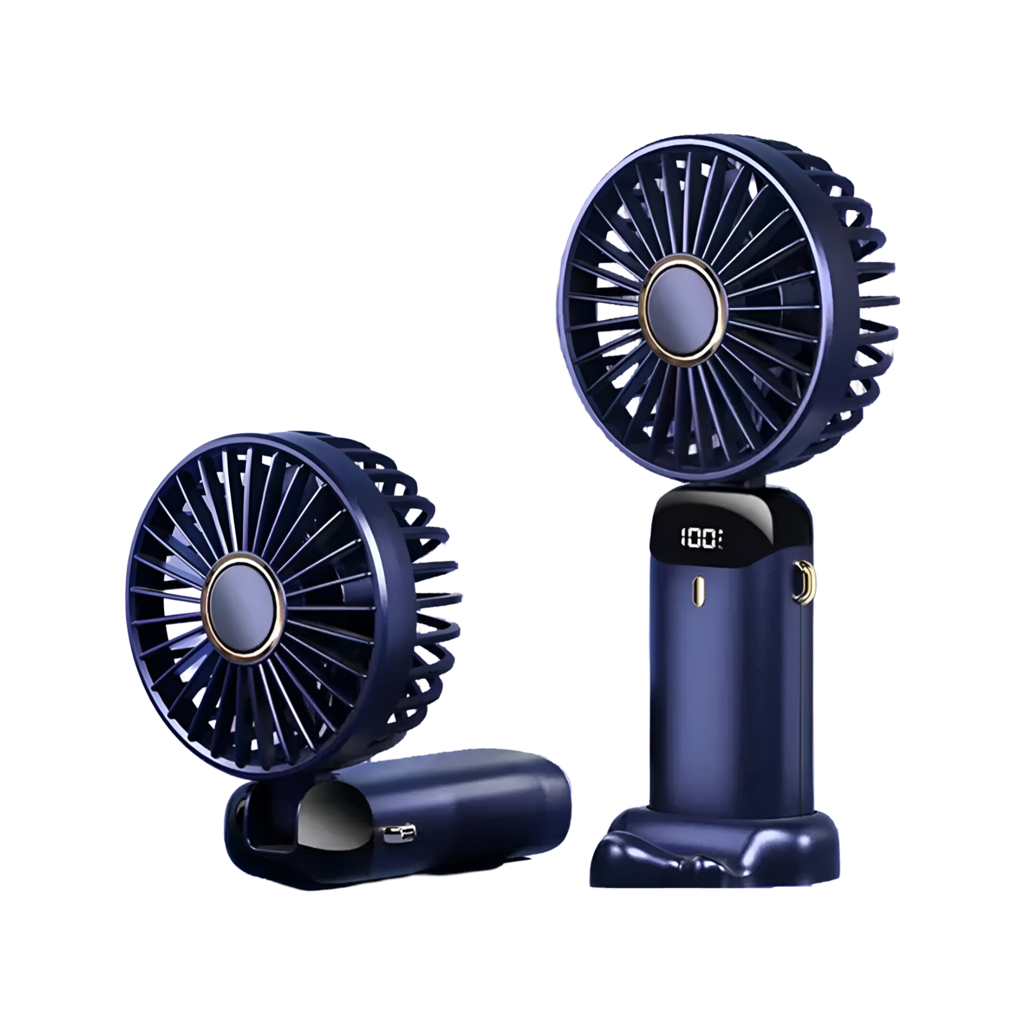 VentoMax Rechargeable Handheld Fan, Quiet 5-Speed 90° Pivot – petprovac